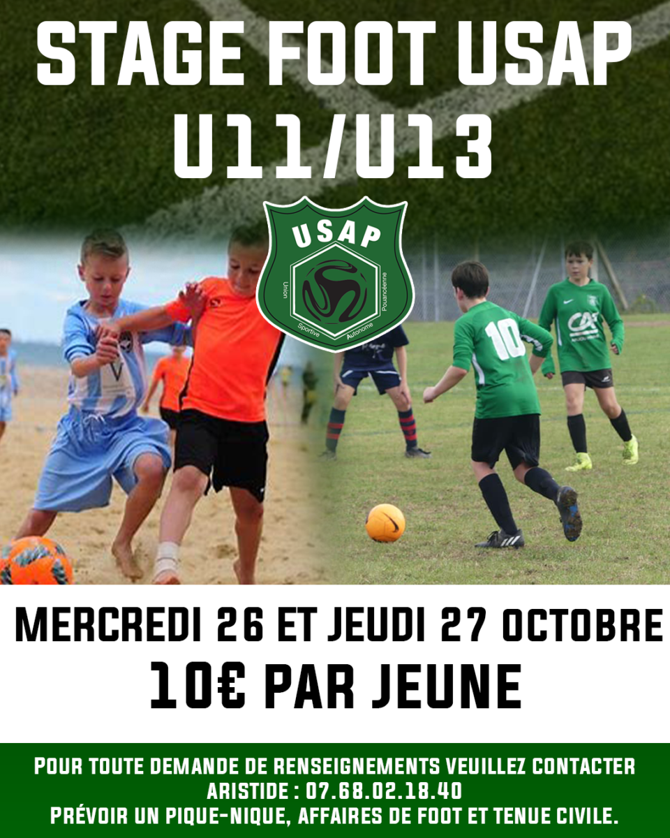 STAGES FOOT USAP - USAP POUANCE