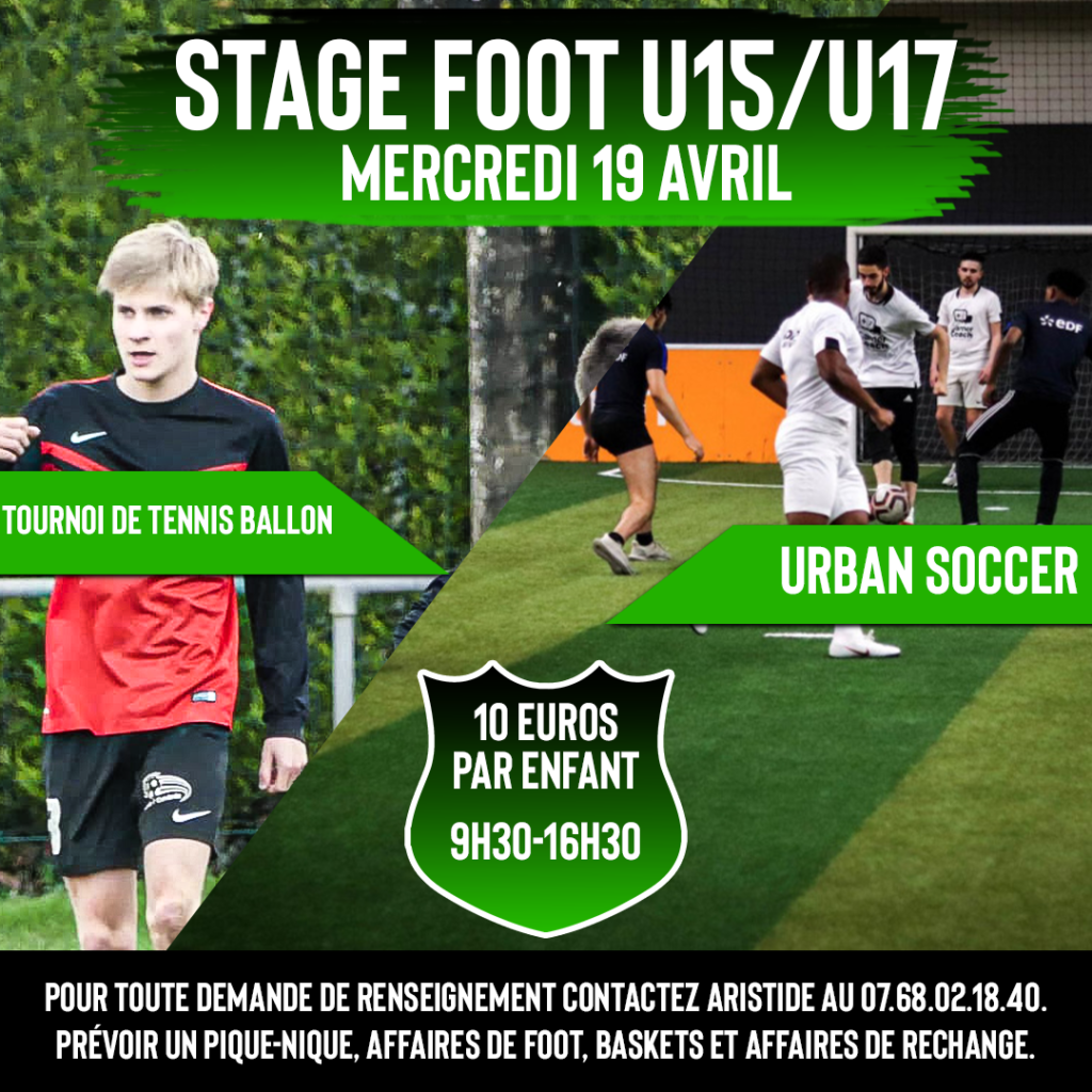 STAGE FOOT AVRIL - USAP POUANCE